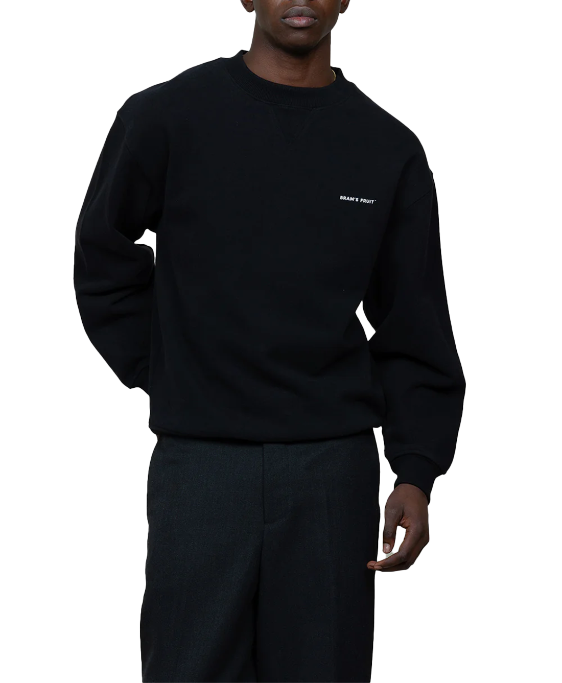 Bram´s Fruit (Eyelet Crewneck) Black BRF1SWE01019NOM - WOW concept – WOW Concept