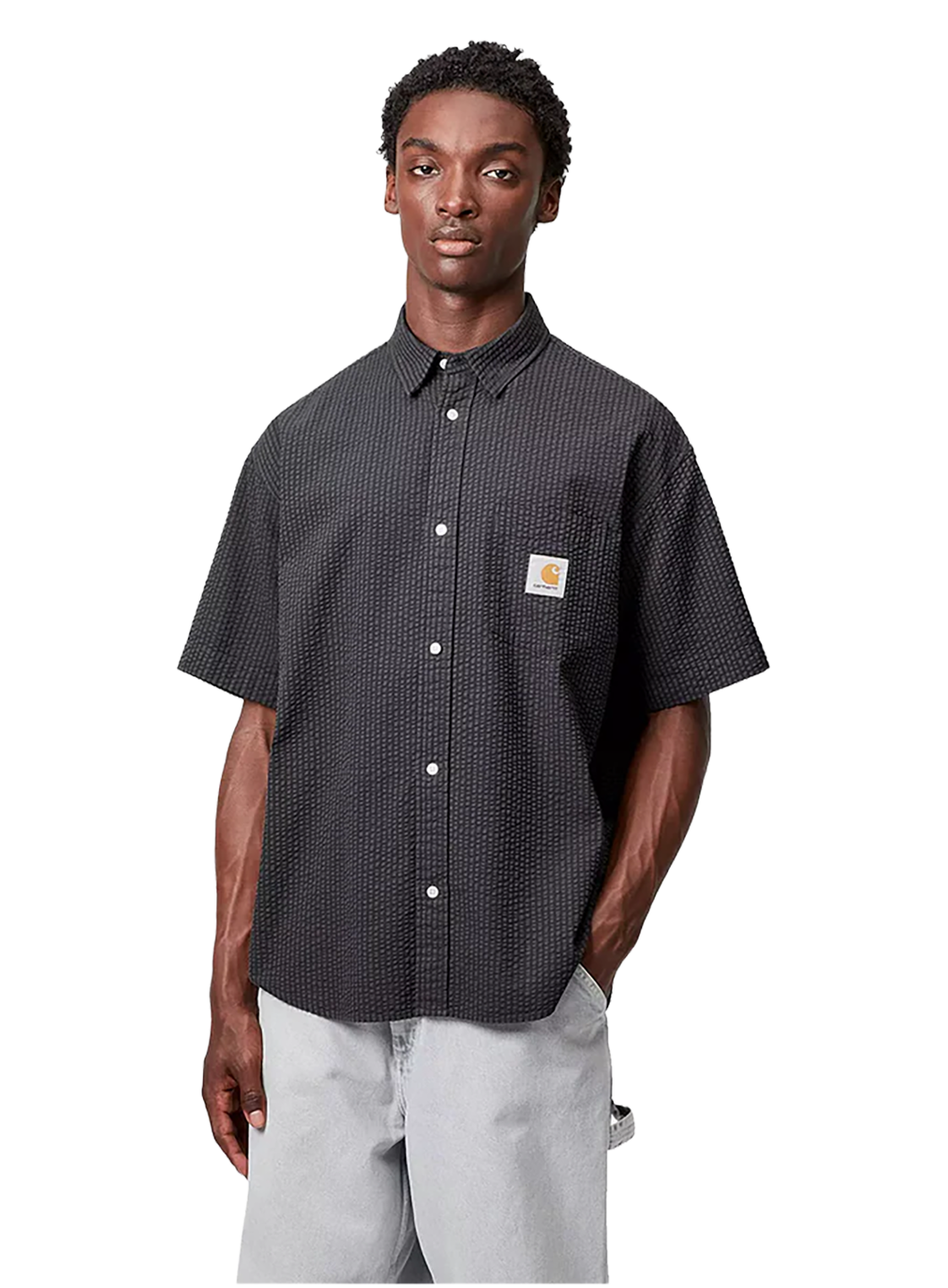 Carhartt WIP (Camisa S/S Toland ) Toland Stripe, Black - WOW concept ...
