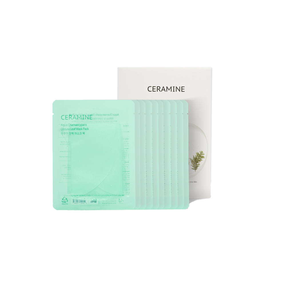 Ceramine (Mask Pack Aqua Chamaecyparis Obtusa Leaf) White - WOW concept ...