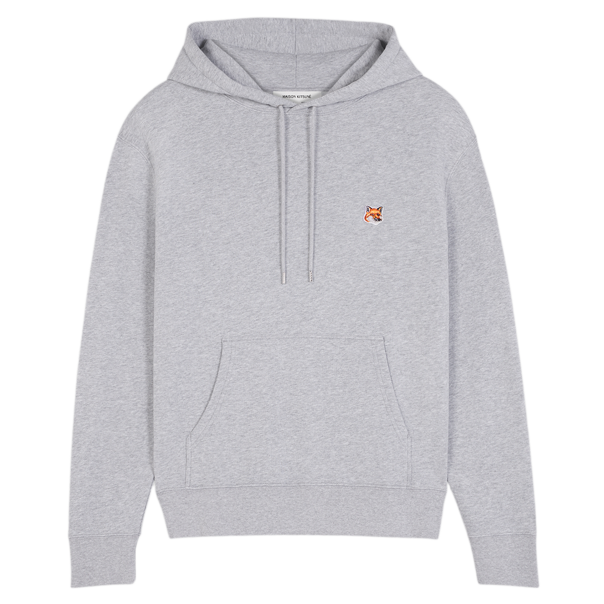 Maison Kitsuné (Fox Head Patch Regular Hoodie) Light gray - WOW concept ...