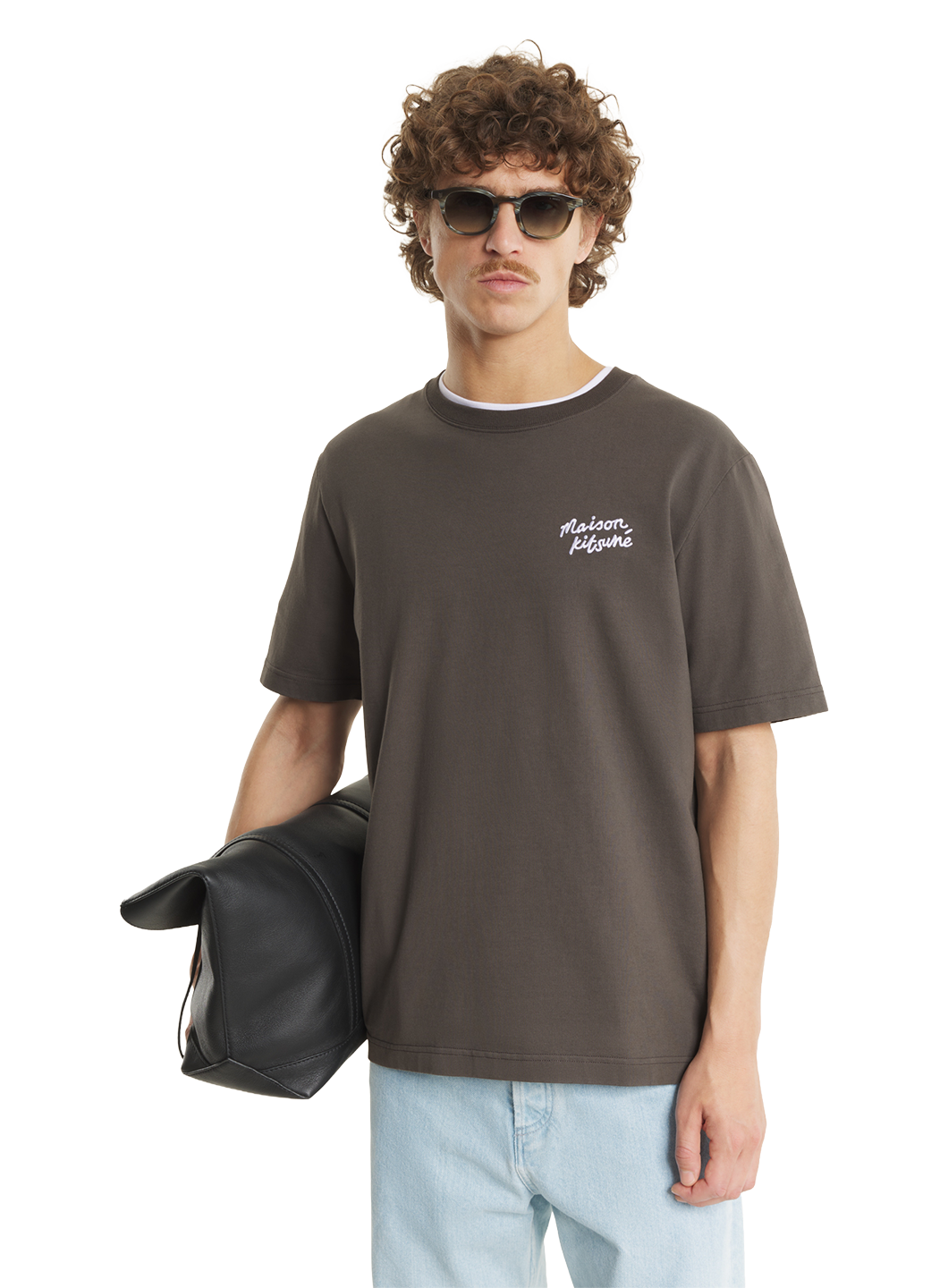 Maison Kitsuné (Maison Kitsuné Handwriting Comfort T-shirt) BELUGA ...