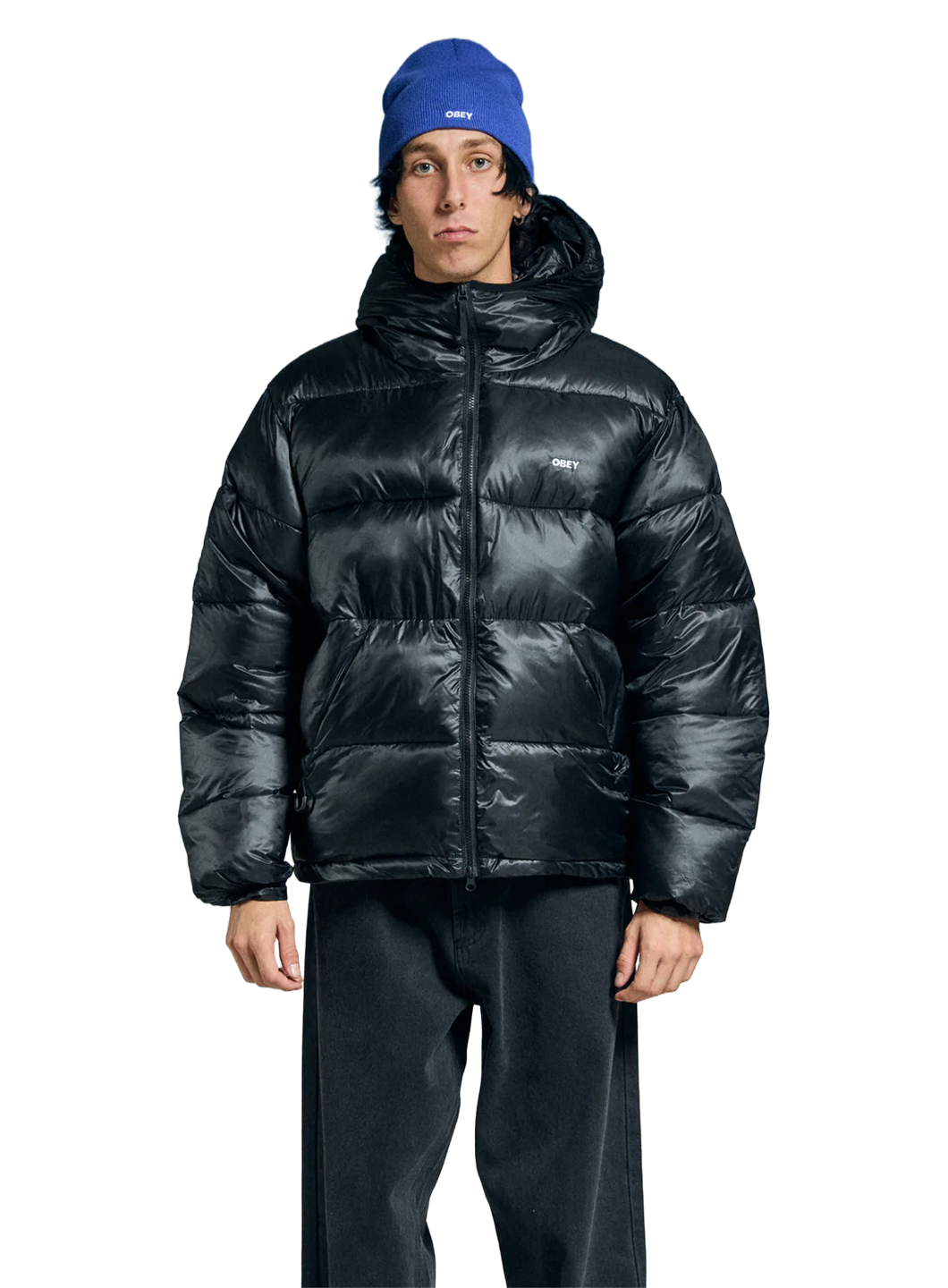 Obey (Chaqueta Stratus Puffer) Black - WOW concept – WOW Concept
