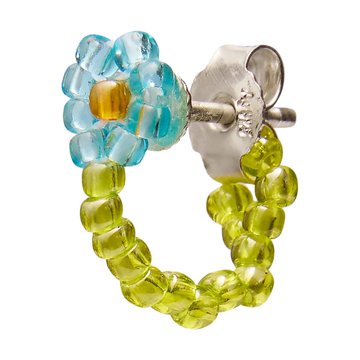 Pura Utz (Pendiente Flor Huggie ) Blue,Green PUA5JEW00017GLU - WOW ...