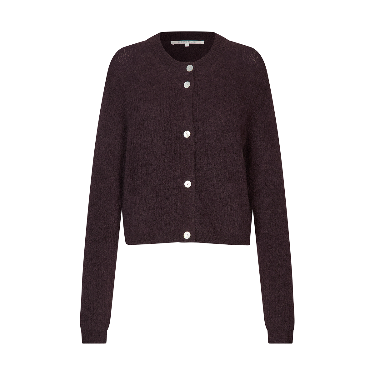 Second female (Andrea Ribbed Cardigan) Chocolate Plum - WOW concept ...
